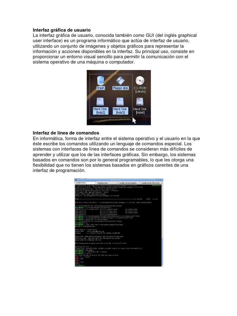 Sistema Operativo Multitarea | PDF | Sistema operativo | Interfaces ...