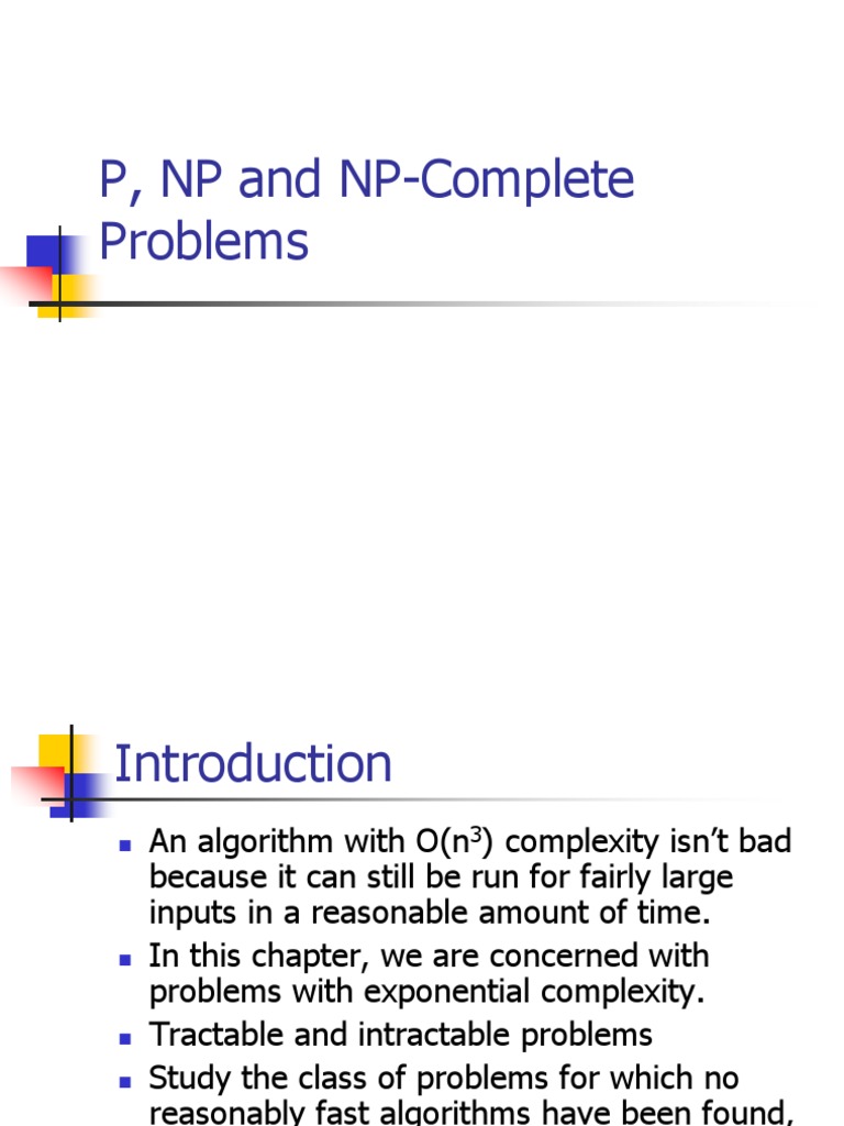 Understanding P, NP, and NP-Complete Problems | PDF | Time Complexity ...