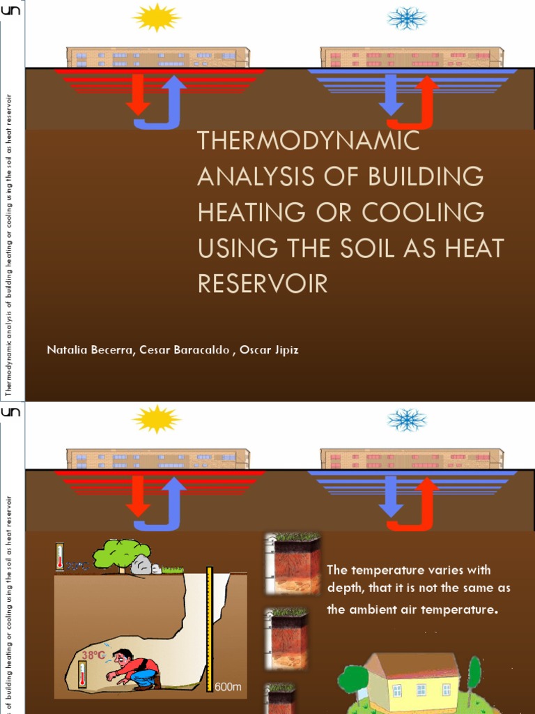 Thermodynamic Analysis of Building Heating or Cooling Using The Soil As ...