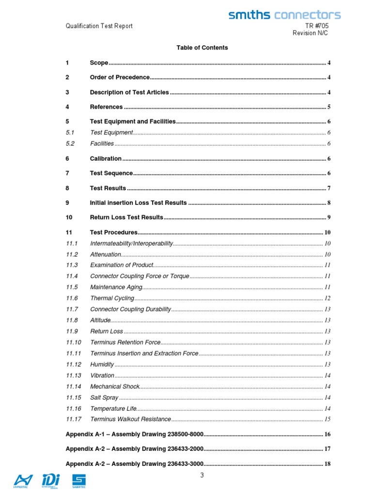 ARINC 801 Qualification | PDF | Electrical Connector | Optical Fiber