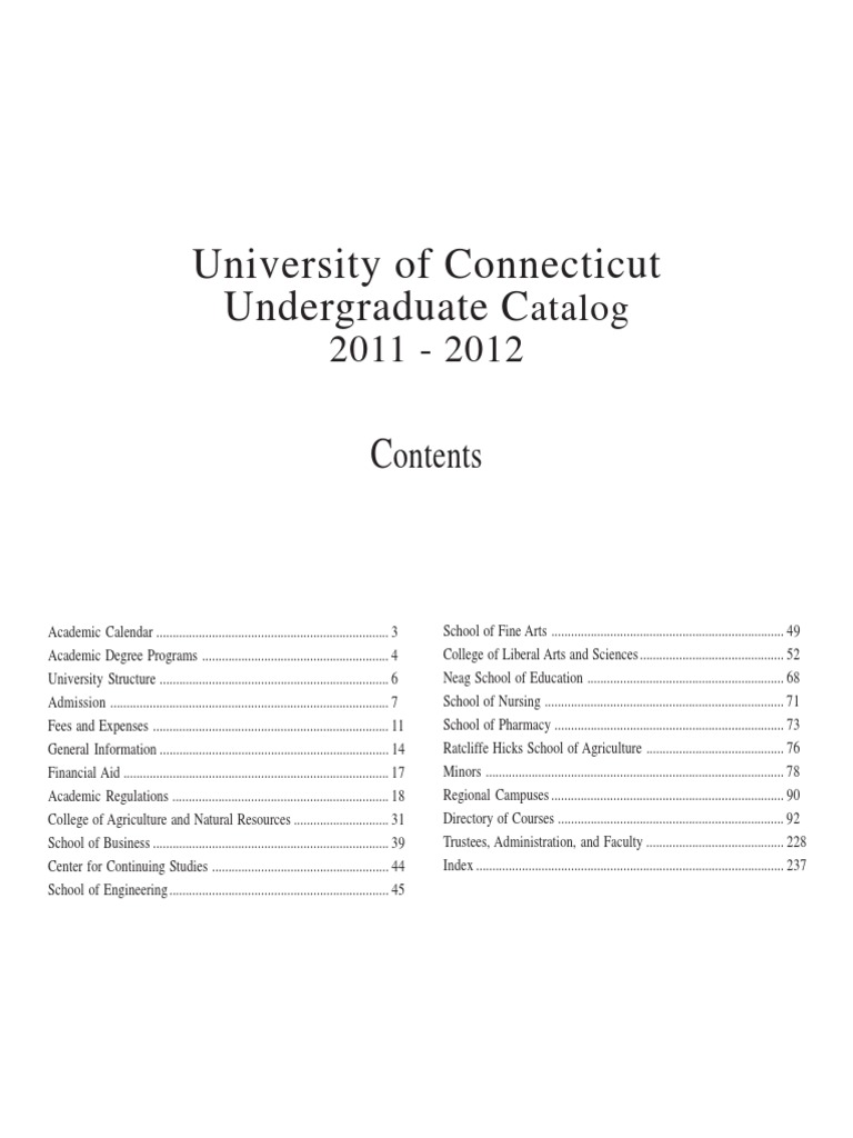 A Guide to Academic Programs and Courses at the University of ...