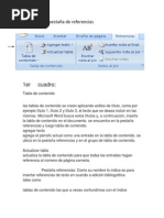 Menú Referencias de Word | PDF | Bibliografía | Microsoft Word
