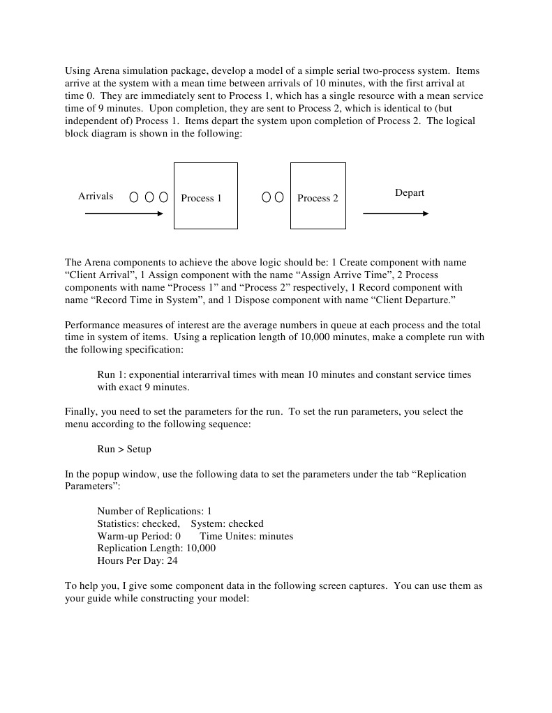 Modeling and Simulating a Two-Stage Serial Production System with Arena Simulation Software ...