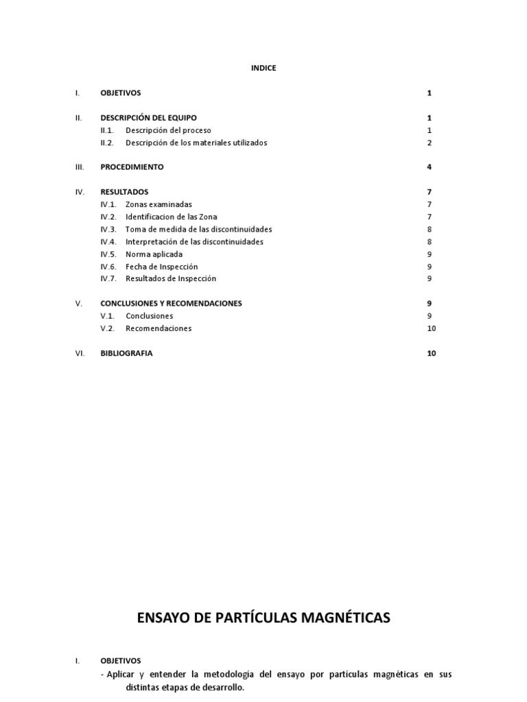 Ensayo de Particulas Magneticas | PDF | Soldadura | Construcción