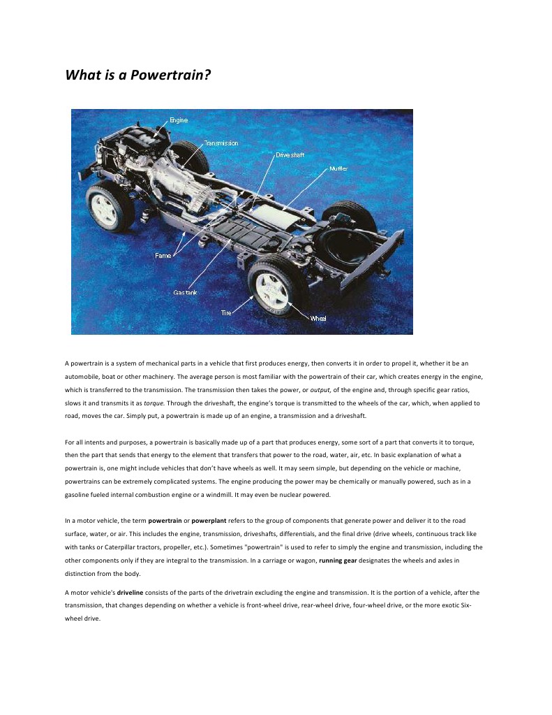 Powertrain For Electric and Hybrid Vehicles | PDF | Transmission ...