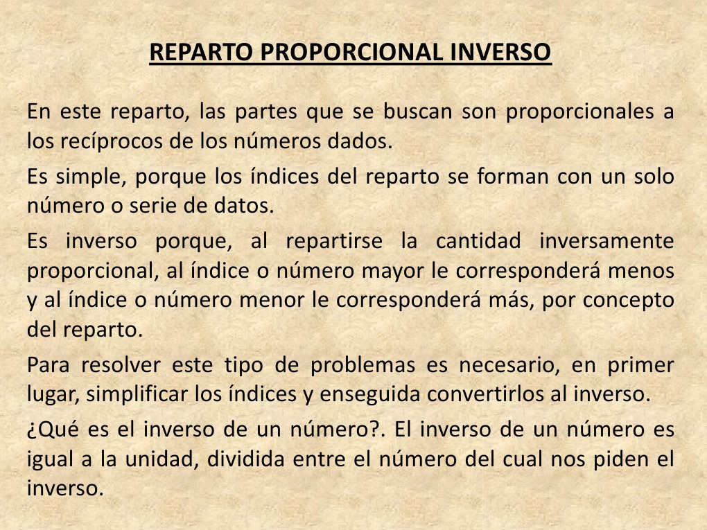 Proporcionalidad Inversa | PDF | Fracción (Matemáticas) | Porcentaje