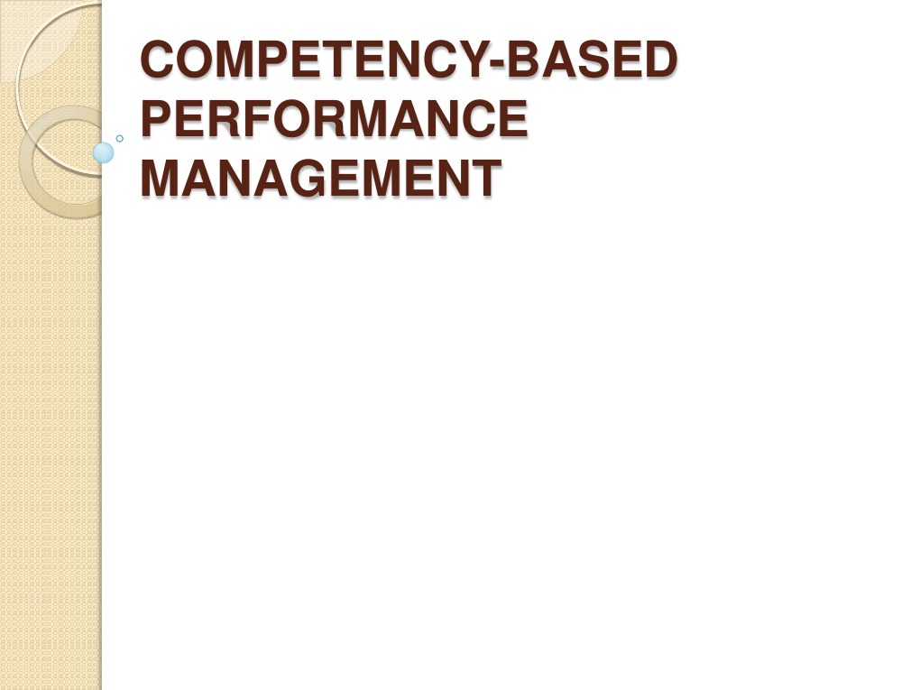 Competency Based Performance Management 1 | Download Free PDF ...