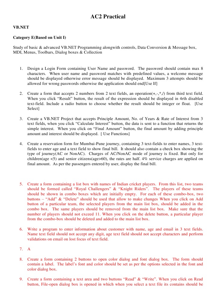 TY .NET Practicals | PDF | Constructor (Object Oriented Programming) | Programming