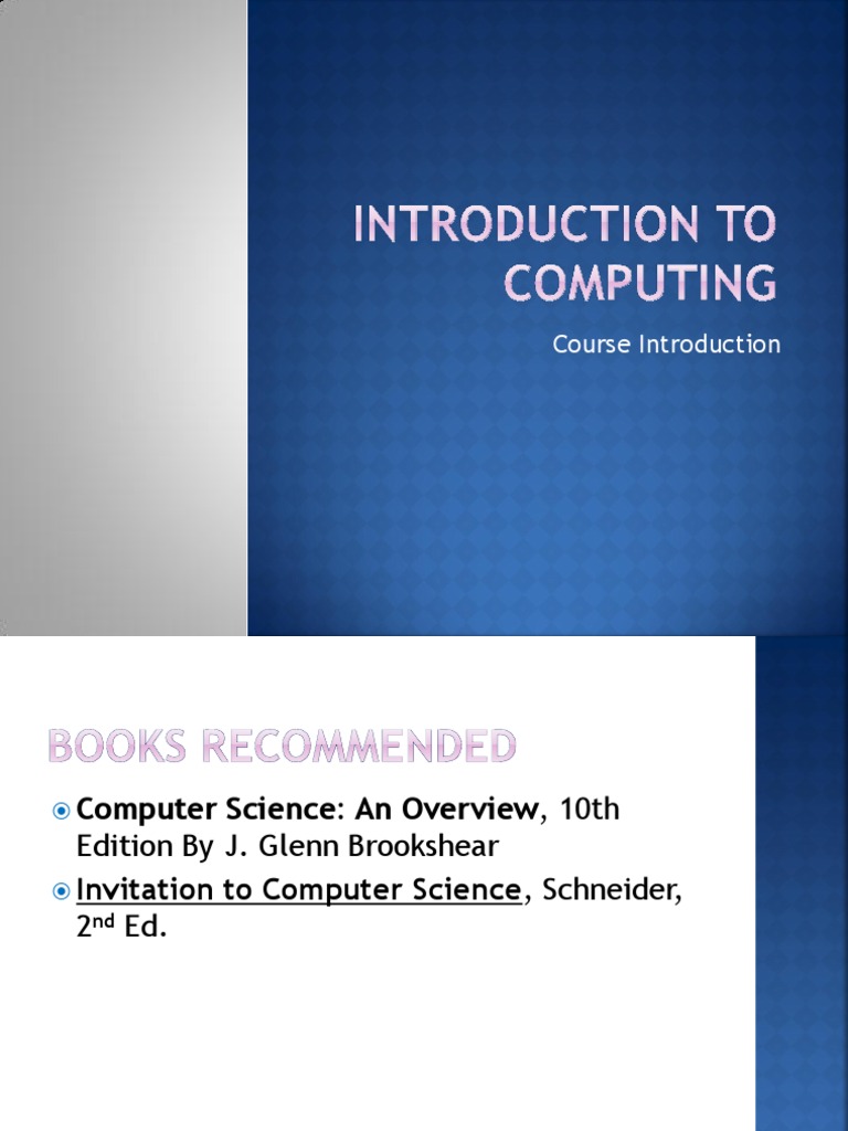 ITC Lecture 01 | PDF | Computer Data Storage | Input/Output