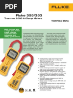 Fluke 725 Datasheet | PDF | Thermocouple | Battery (Electricity)