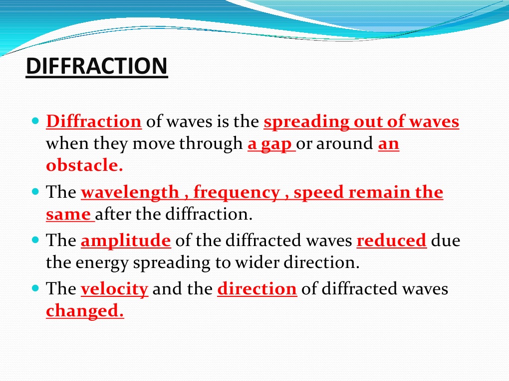Form 5 Physic Waves Slide | PDF | Diffraction | Waves