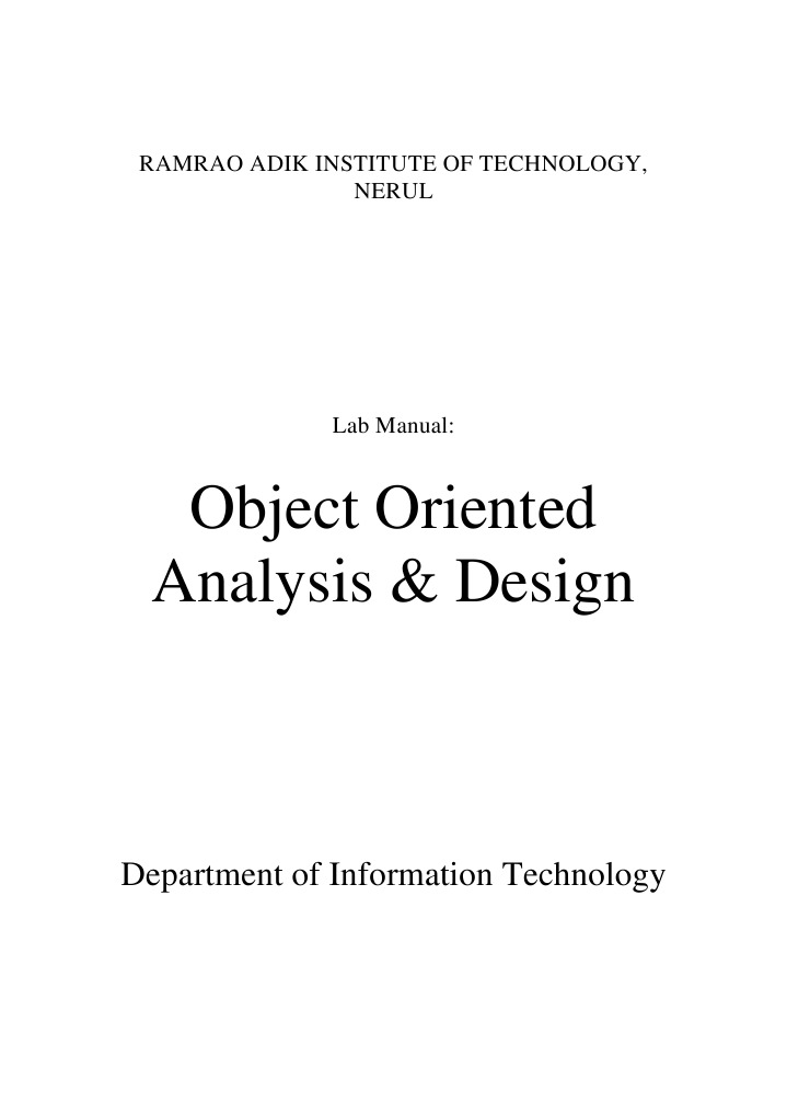 Ooad Lab Manual Download Free Pdf Class Computer Programming Inheritance Object 3249