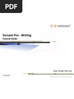 Versant Writing Test: Official Guide For Test-Takers | PDF | Reading ...