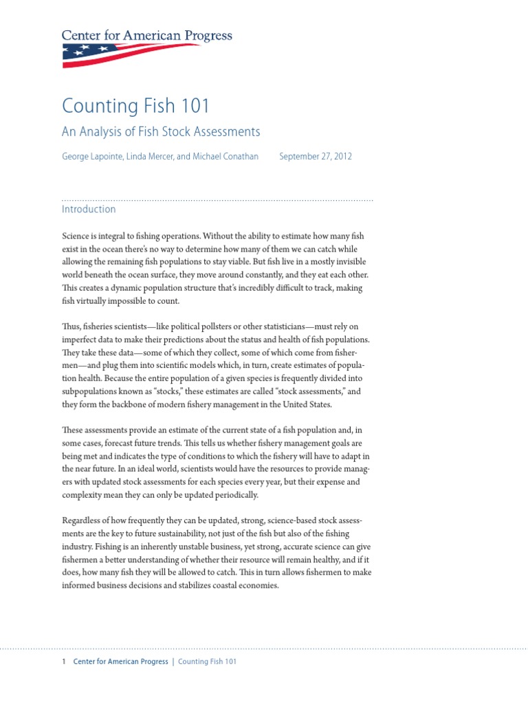 Counting Fish 101 | PDF | Overfishing | Fisheries Management