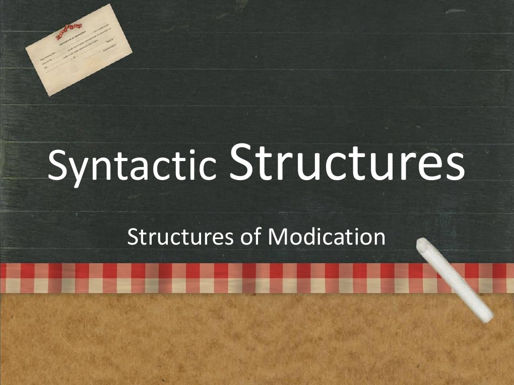 Structure of Modification | PDF | Adjective | Preposition And Postposition