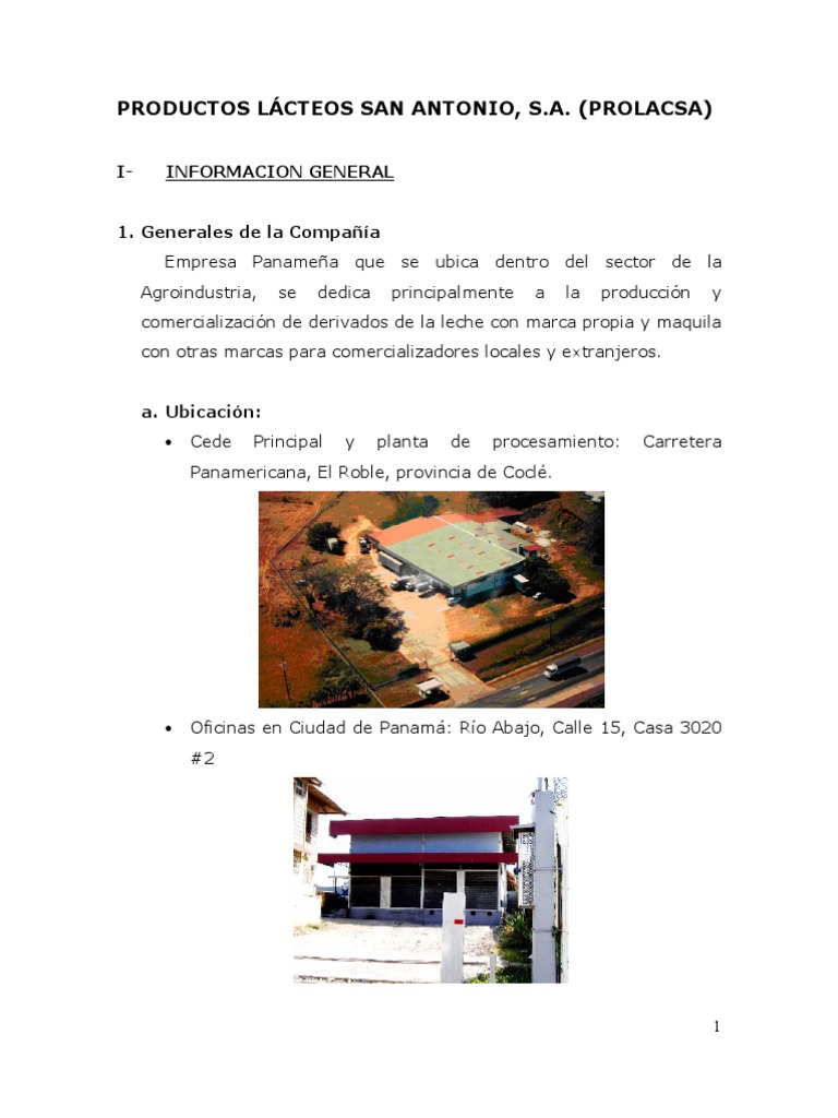 Caso Prolacsa Documento Final | PDF | Leche | Distribución (comercial)