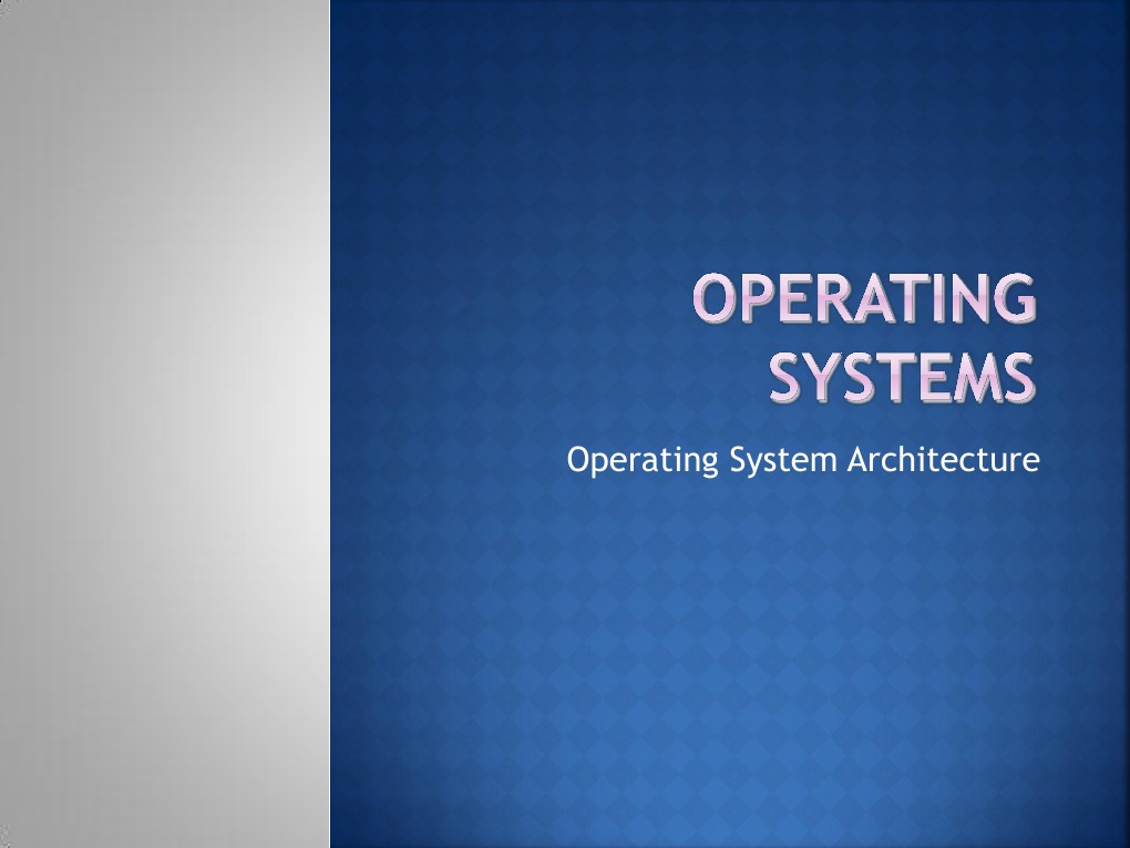 Lec5 Operating System | PDF | Operating System | Graphical User Interfaces