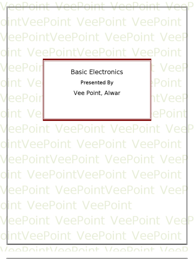 Basic Electronics Course | PDF