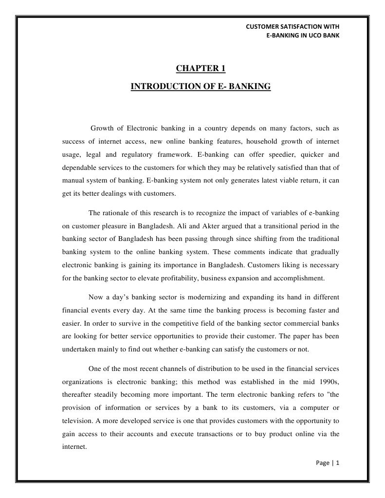 Customer Satisfaction With Ebanking in Uco Bank | PDF | Capital ...