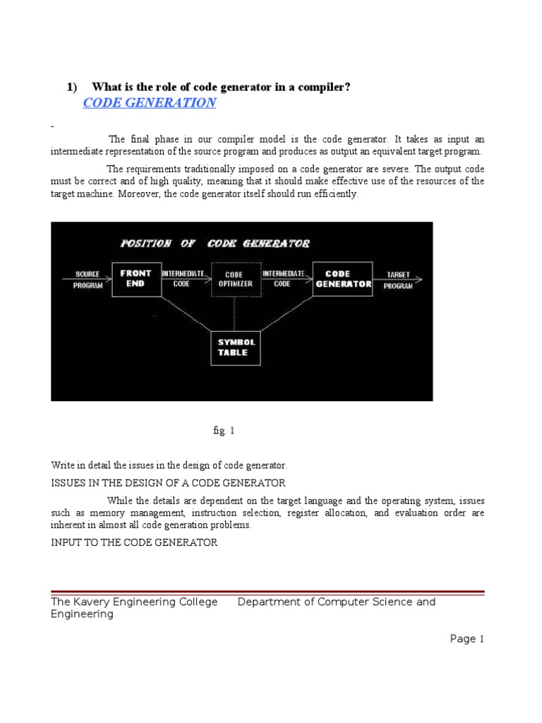 Compiler Notes Unit IV | Download Free PDF | Compiler | Assembly Language