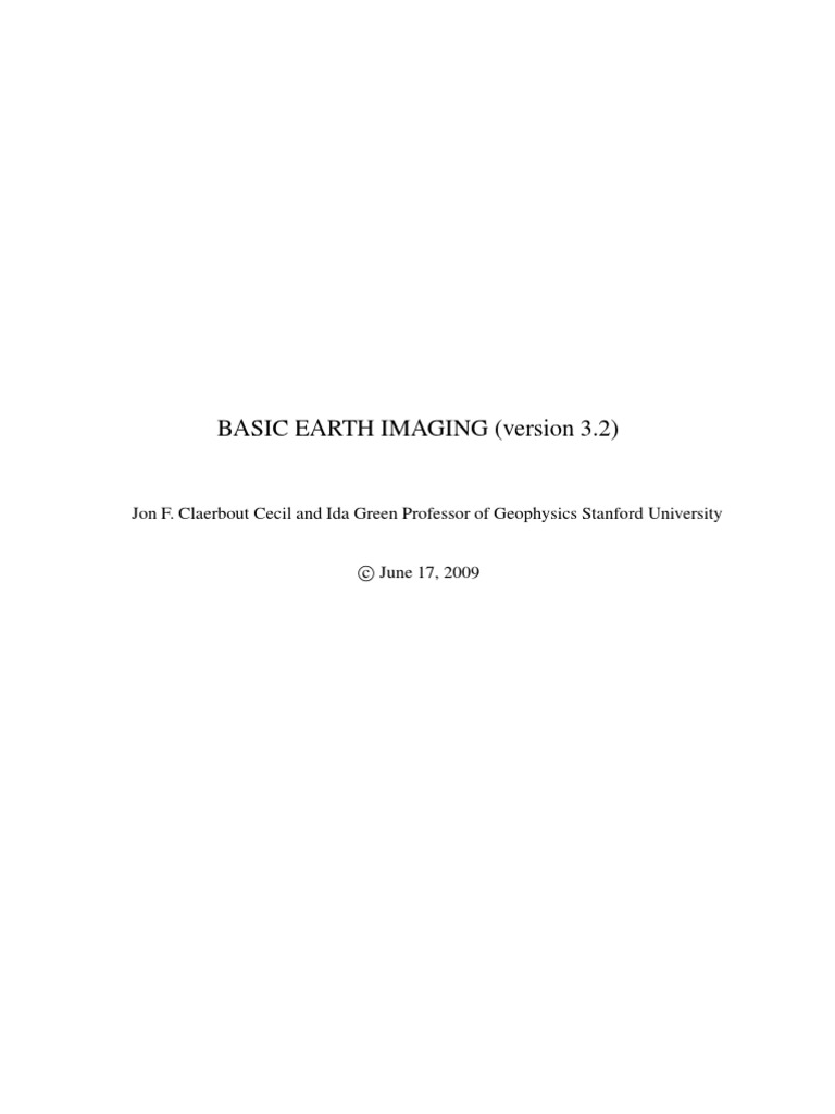 Basic Earth Imaging Imp | PDF | Matrix (Mathematics) | Integer