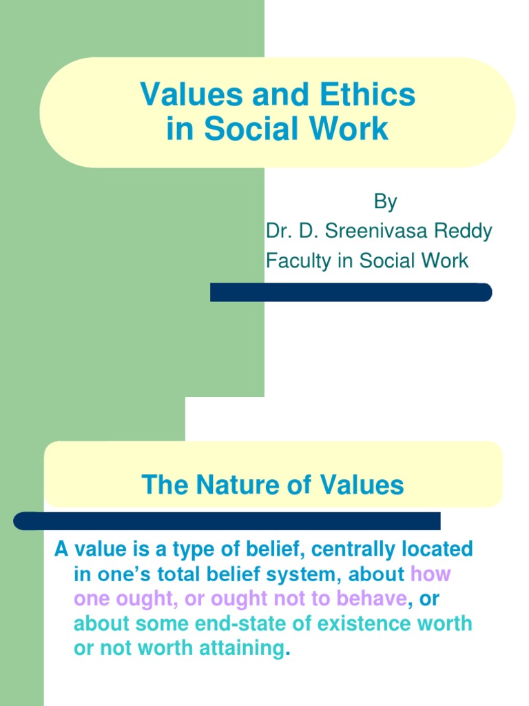 Values and Ethics of SW | PDF | Value (Ethics) | Competence (Human ...