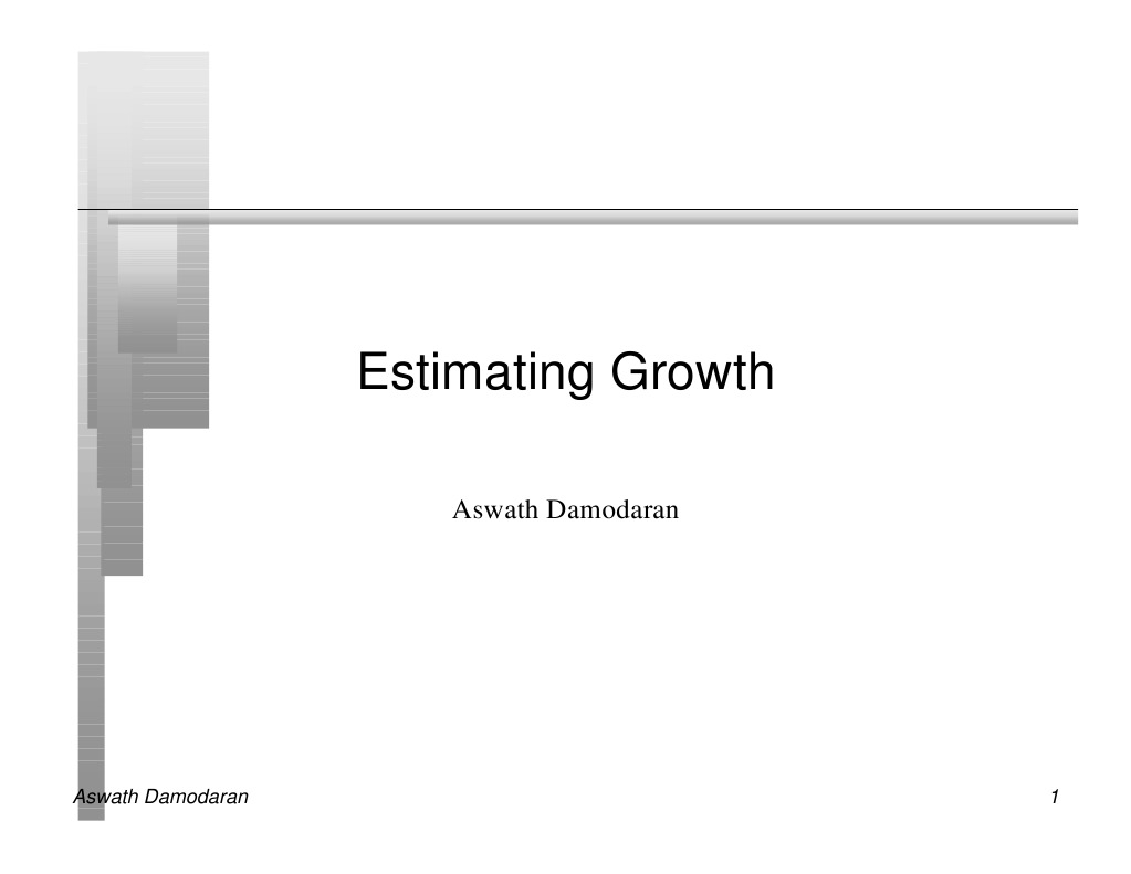 Estimating Earnings Growth Rates | PDF