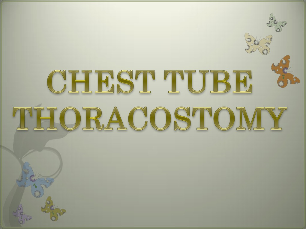 Chest Tube Thoracostomy | Download Free PDF | Thorax (Human Anatomy ...