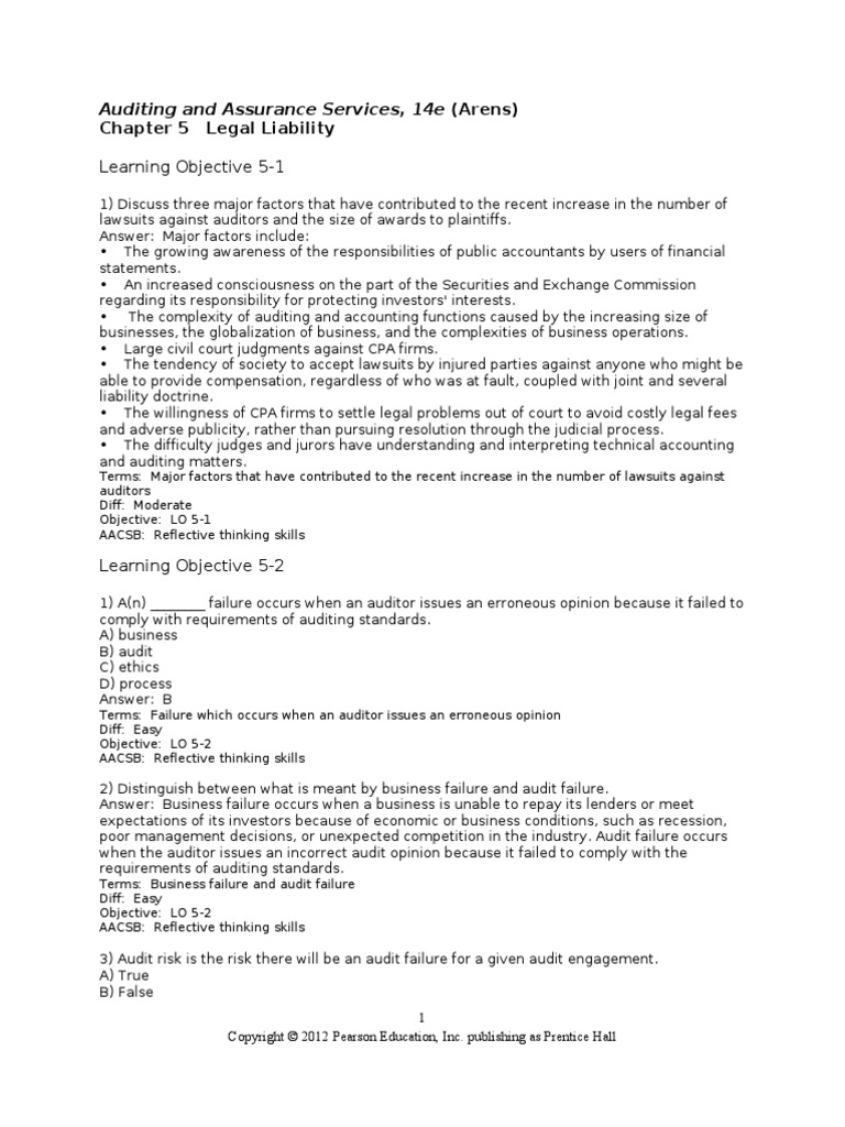 Chapter 5 | PDF | Financial Audit | Negligence
