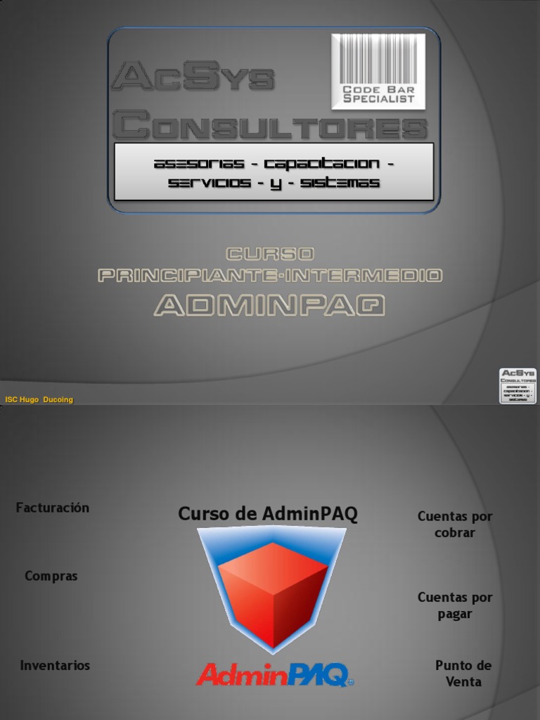 Curso Adminpaq | PDF | Factura | Ventana (informática)