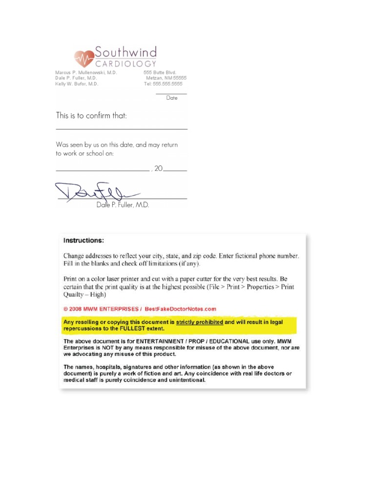 Cardiology Note (Signed) | PDF