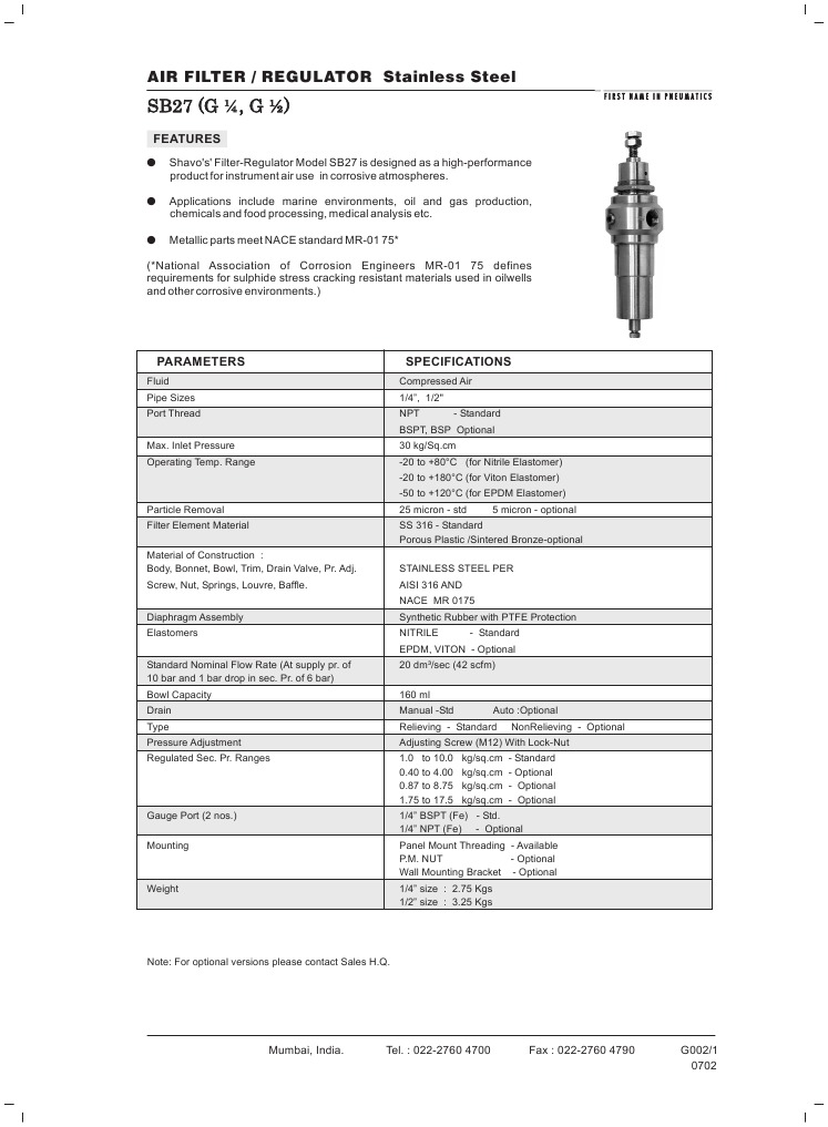 SB27 | PDF | Corrosion | Valve