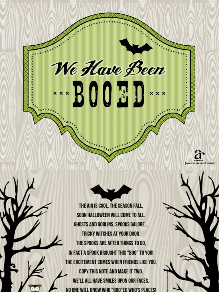 Halloween "Boo" Sign Instructions | PDF | Art