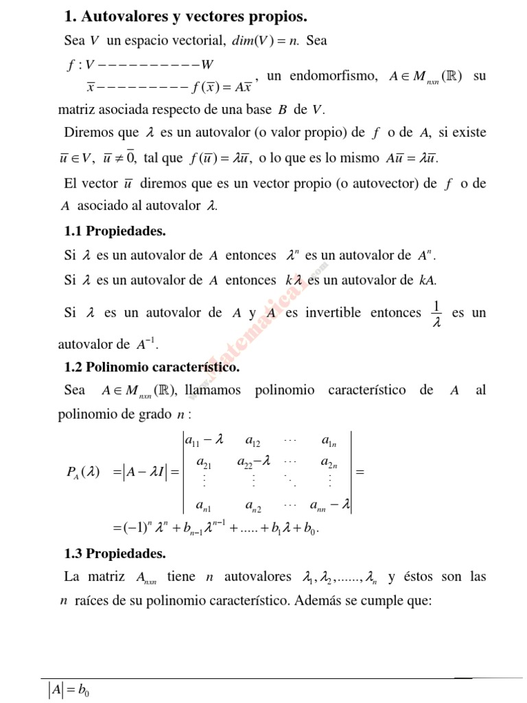 Diagonalización de Endomorfismos | PDF | Valores propios y vectores propios | Matriz (Matemáticas)