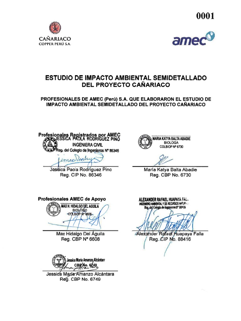 Minera Cañariaco Copper Peru - Proyecto Cañariaco - Resumen Ejecutivo ...