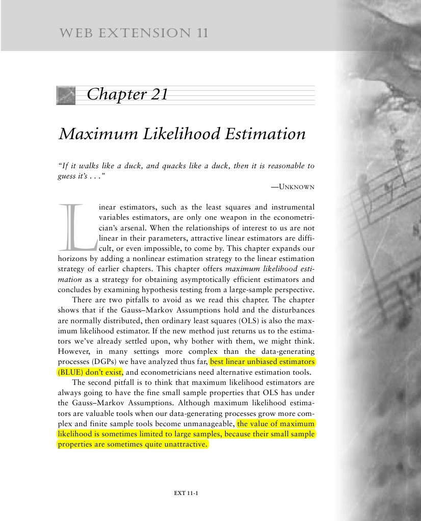 Maximum Likelihood Estimation | PDF | F Test | Statistical Hypothesis ...