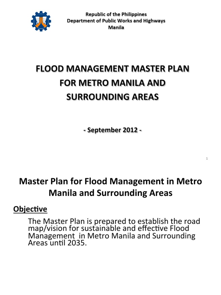 Flood Management Master Plan For Metro Manila and Surrounding Areas ...