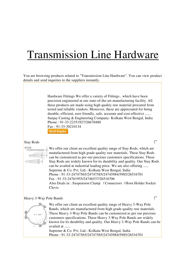 Transmission Line Accessories by Rajesh | Download Free PDF | Insulator ...