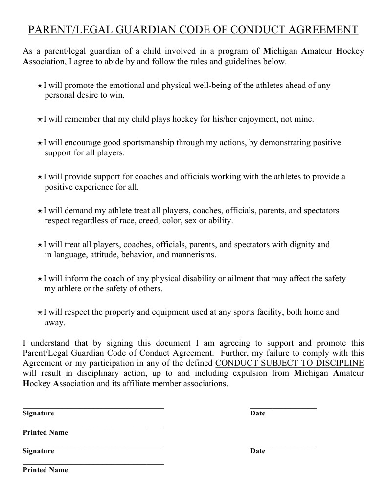 Parent Code of Conduct | PDF | Virtue | Government