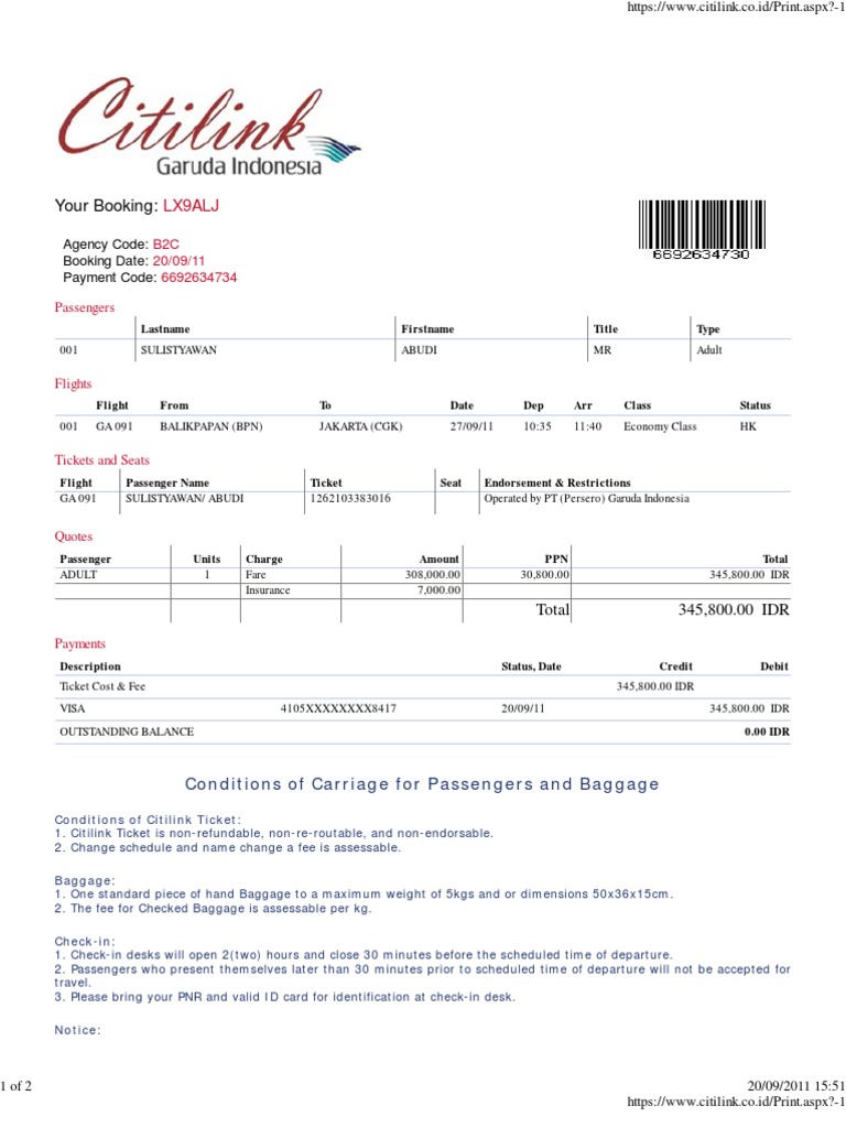 Flight Booking Confirmation LX9ALJ | PDF