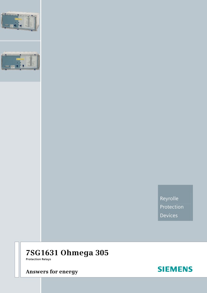 7SG16 - Ohmega 305 Complete Technical Manual | PDF | Relay | Electrical ...