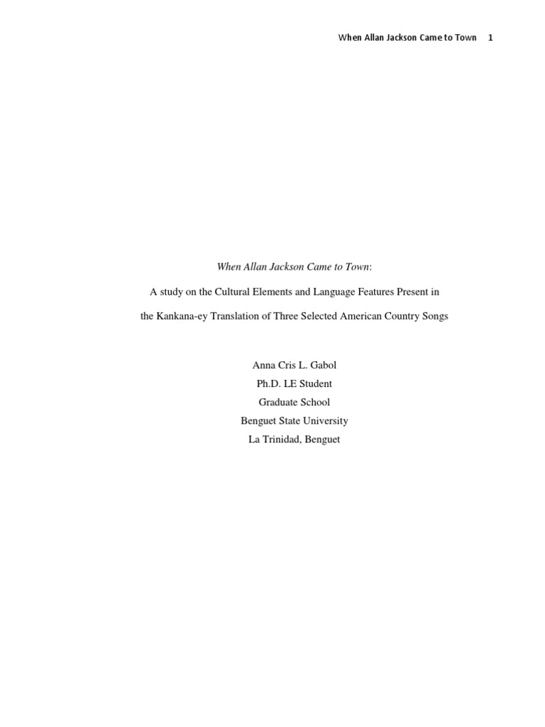 Garth Singing in Kankanaey | PDF | Translations | Cross Cultural ...