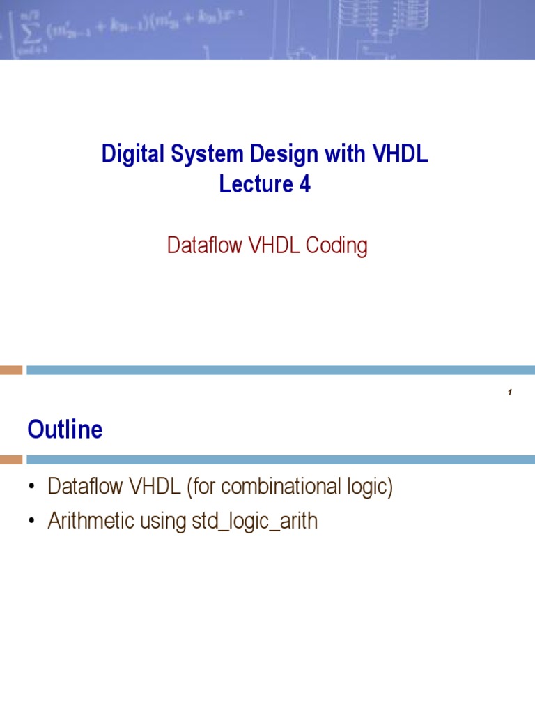 Digital System Design With VHDL | PDF | Vhdl | Data Type Digital System Design With VHDL | PDF | Vhdl | Data Type