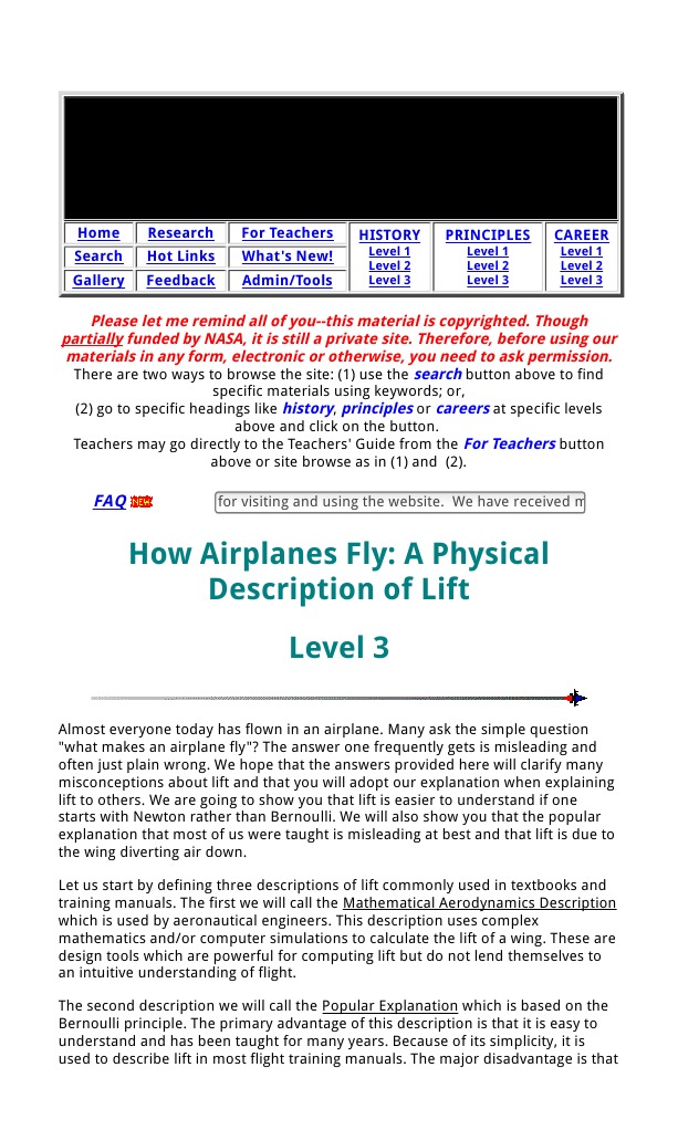 How Airplanes Fly: A Physical Description of Lift Level 3 | PDF | Lift ...