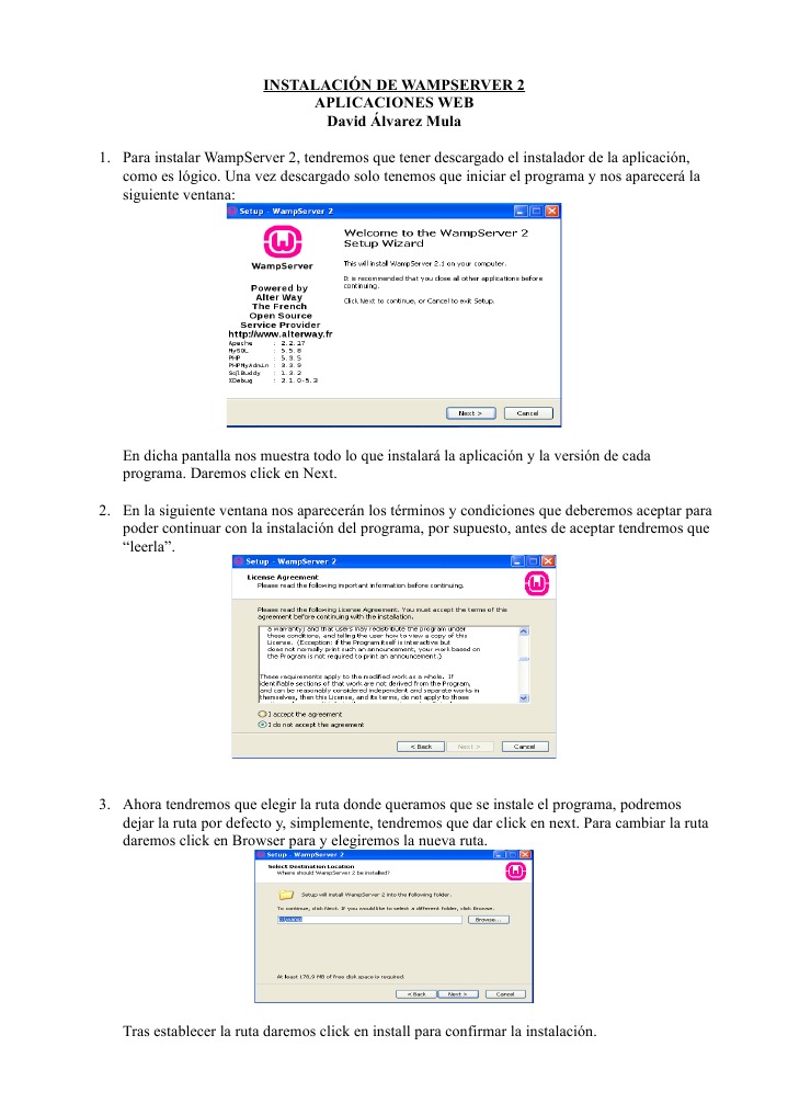 Práctica Con Wamp | PDF | Navegador web | Red mundial
