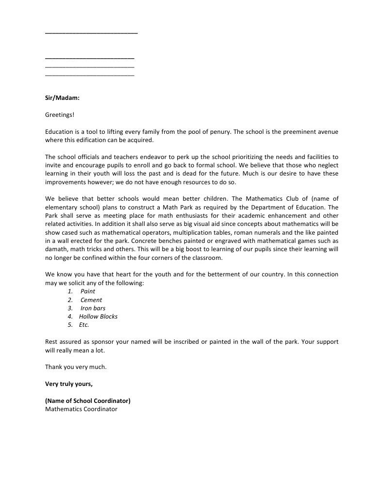 Sample Solicitation | PDF