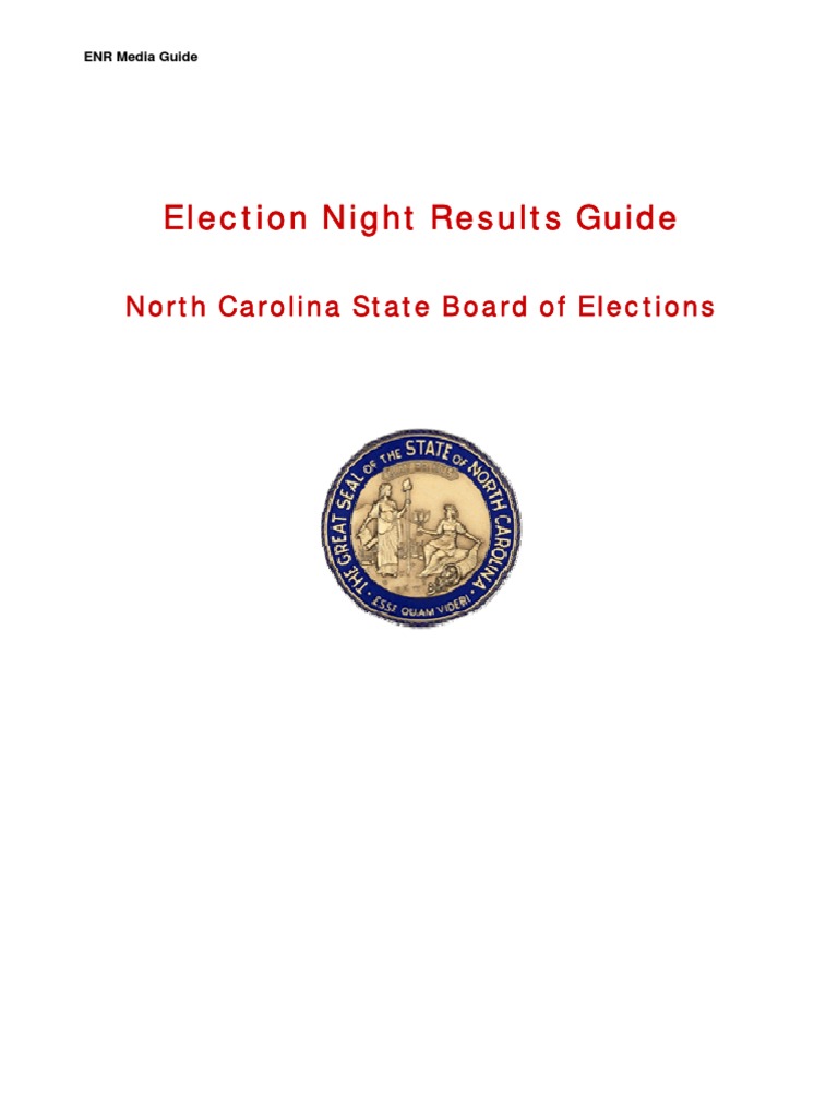 Election Night Media Guide | PDF | Tab (Gui) | Voting