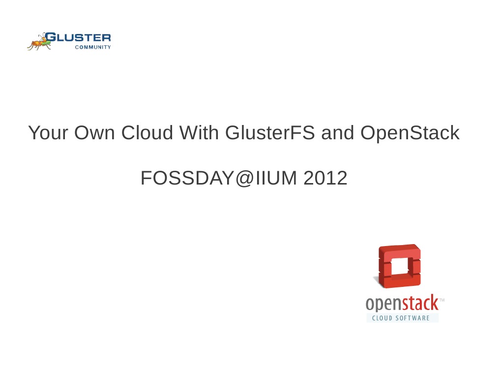 FOSSDAY@IIUM 2012 Cloud Presentation by LinuxMalaysia | PDF | Platform As A Service | Open Stack