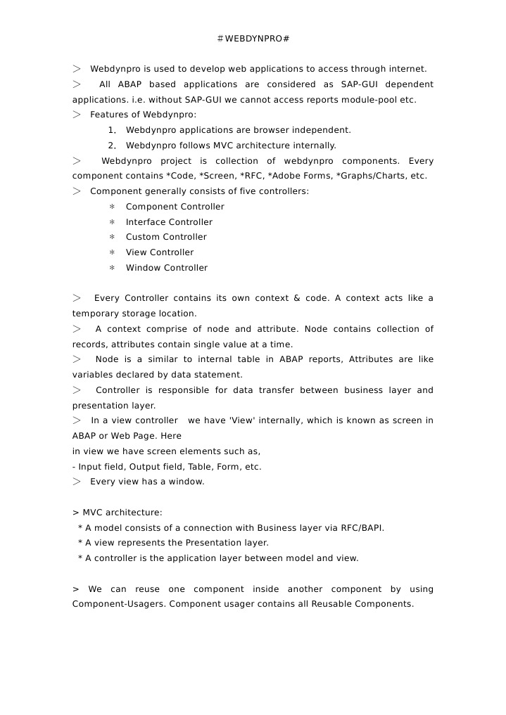 Webdynpro | PDF | Component Based Software Engineering | Web Application
