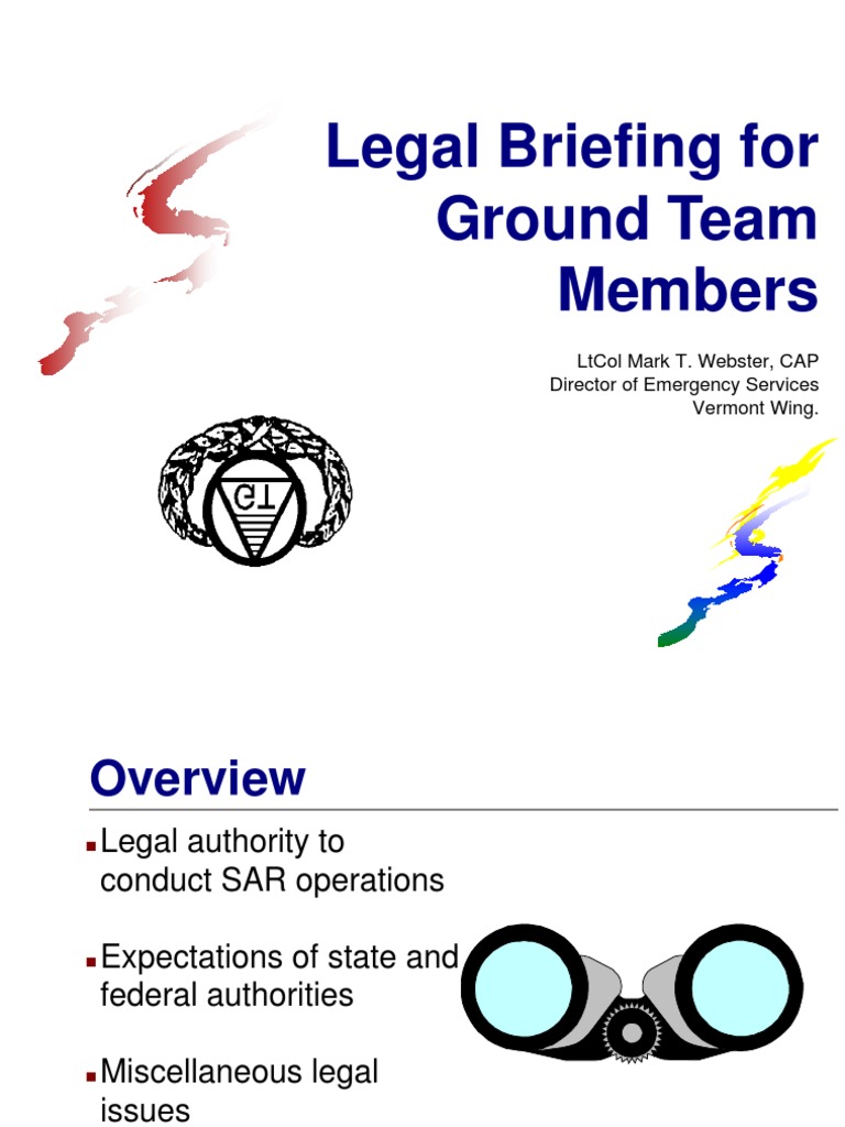 Legal Guidelines for SAR Ground Teams | PDF | Search And Rescue | Trespass